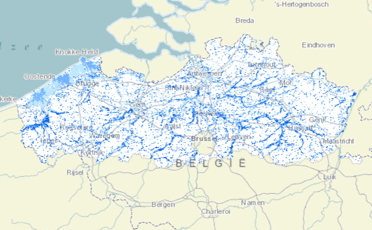 Hoe overstromingsgevoelig is Vlaanderen?